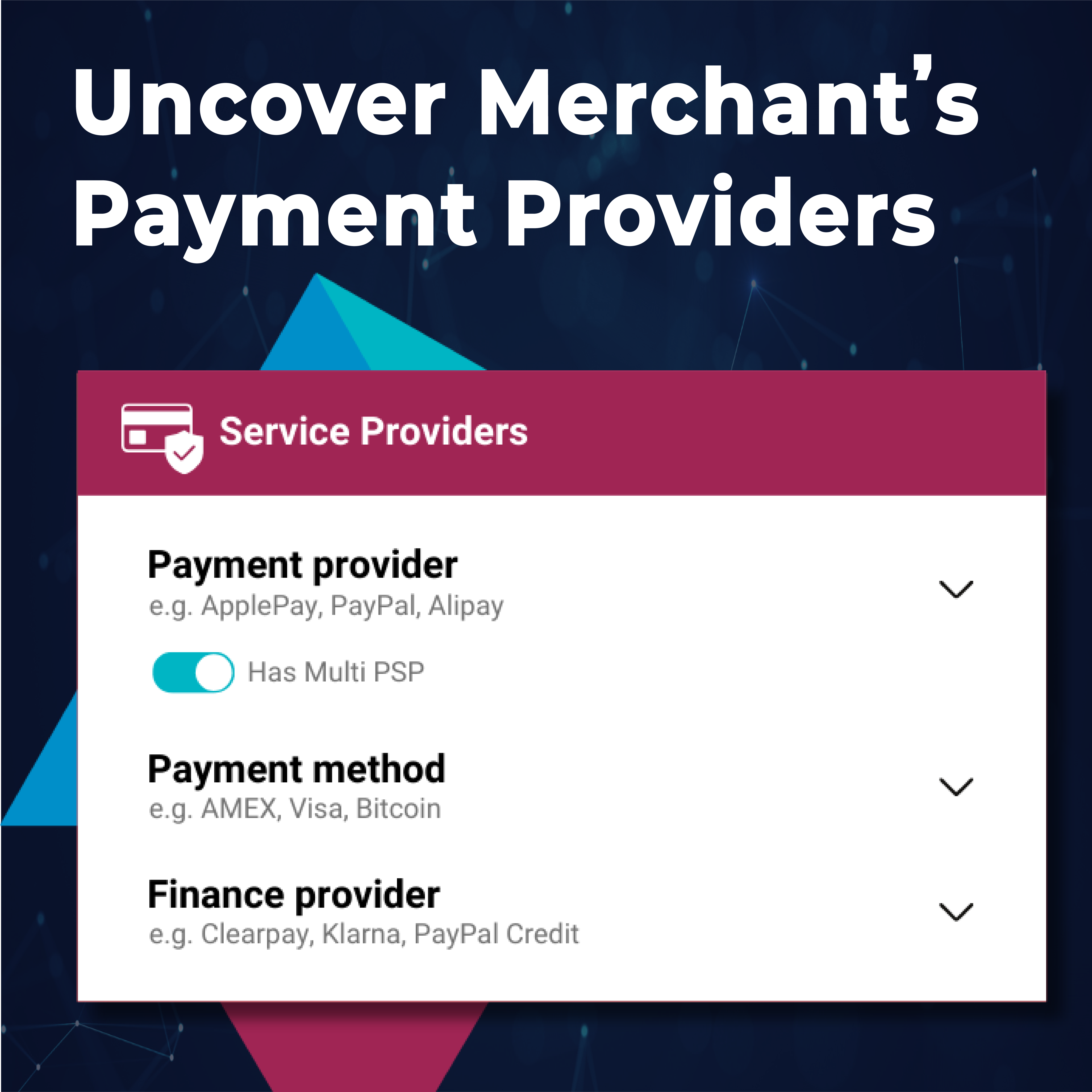 TAMI for Payments | Uncover Merchant Payment Stacks